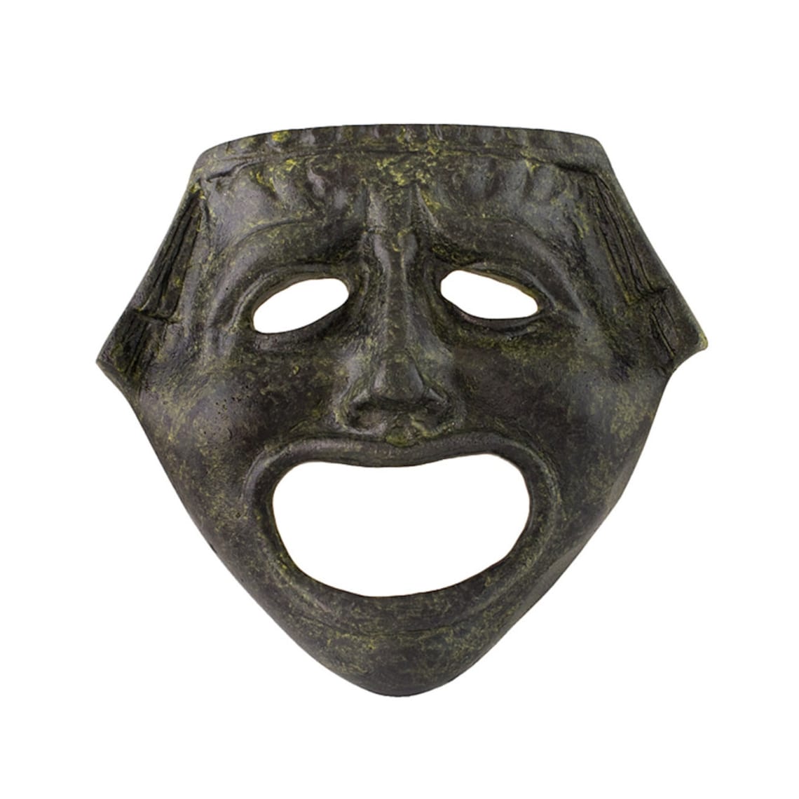 Ancient Greek Tragedy Mask Bronze Sculpture Handmade Replica - Etsy