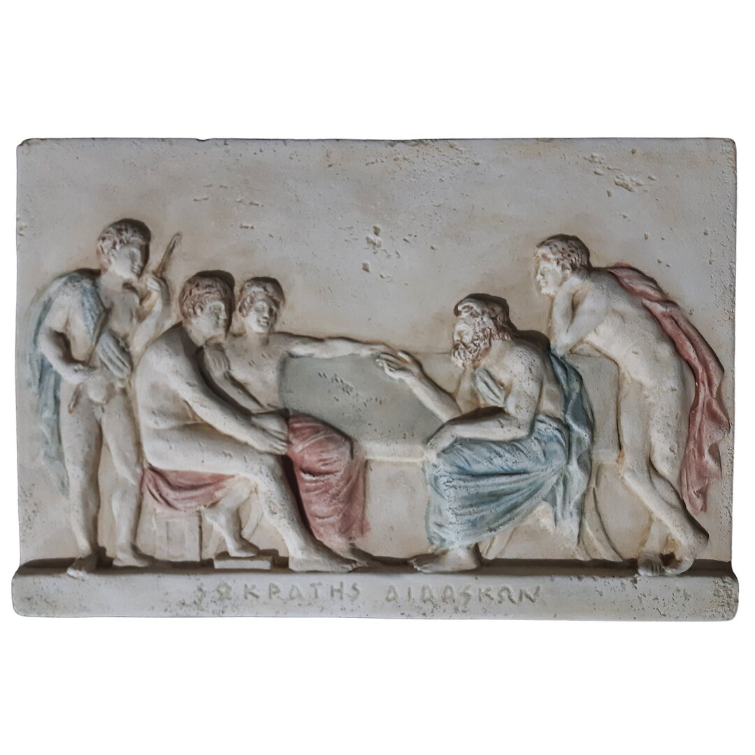 Socrates the Philosopher Teaches Among His Students Wall - Etsy