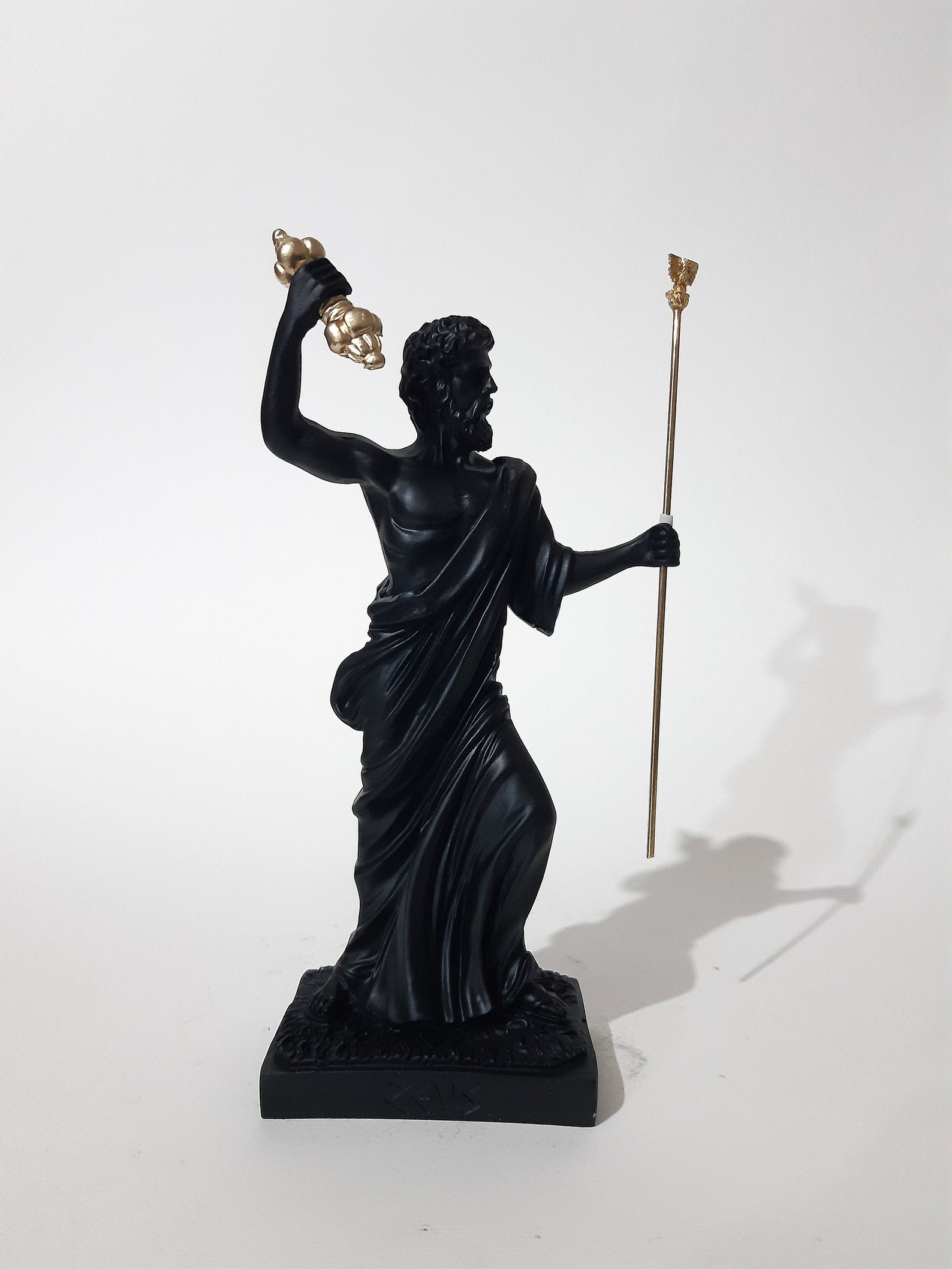 Greek Roman God Zeus Statue Ancient Mythology Handmade | Etsy