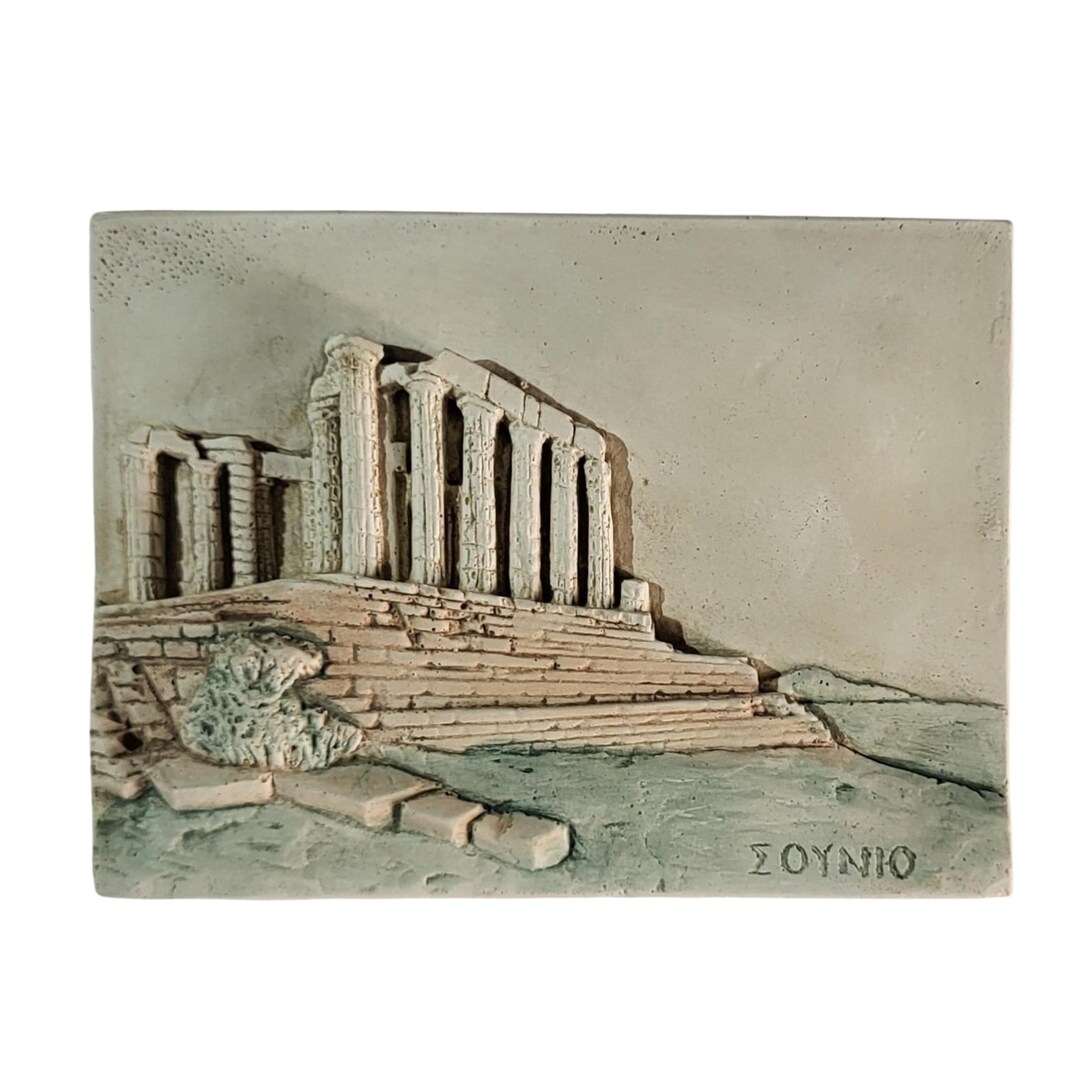 Temple of Poseidon Sounion Wall Relief Greek Architecture Sculpture ...