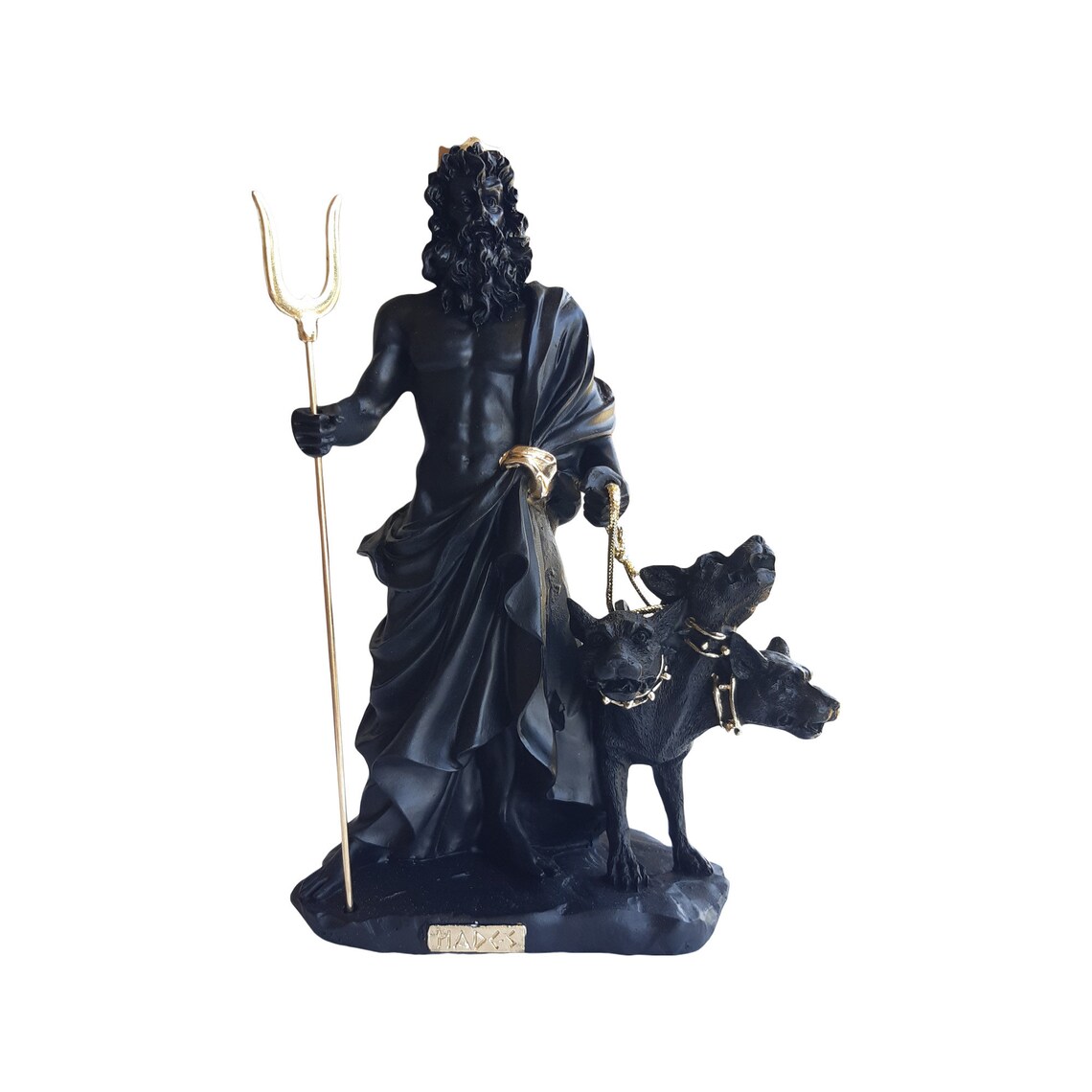 Hades with Cerberus Sculpture Greek Mythology God handmade | Etsy