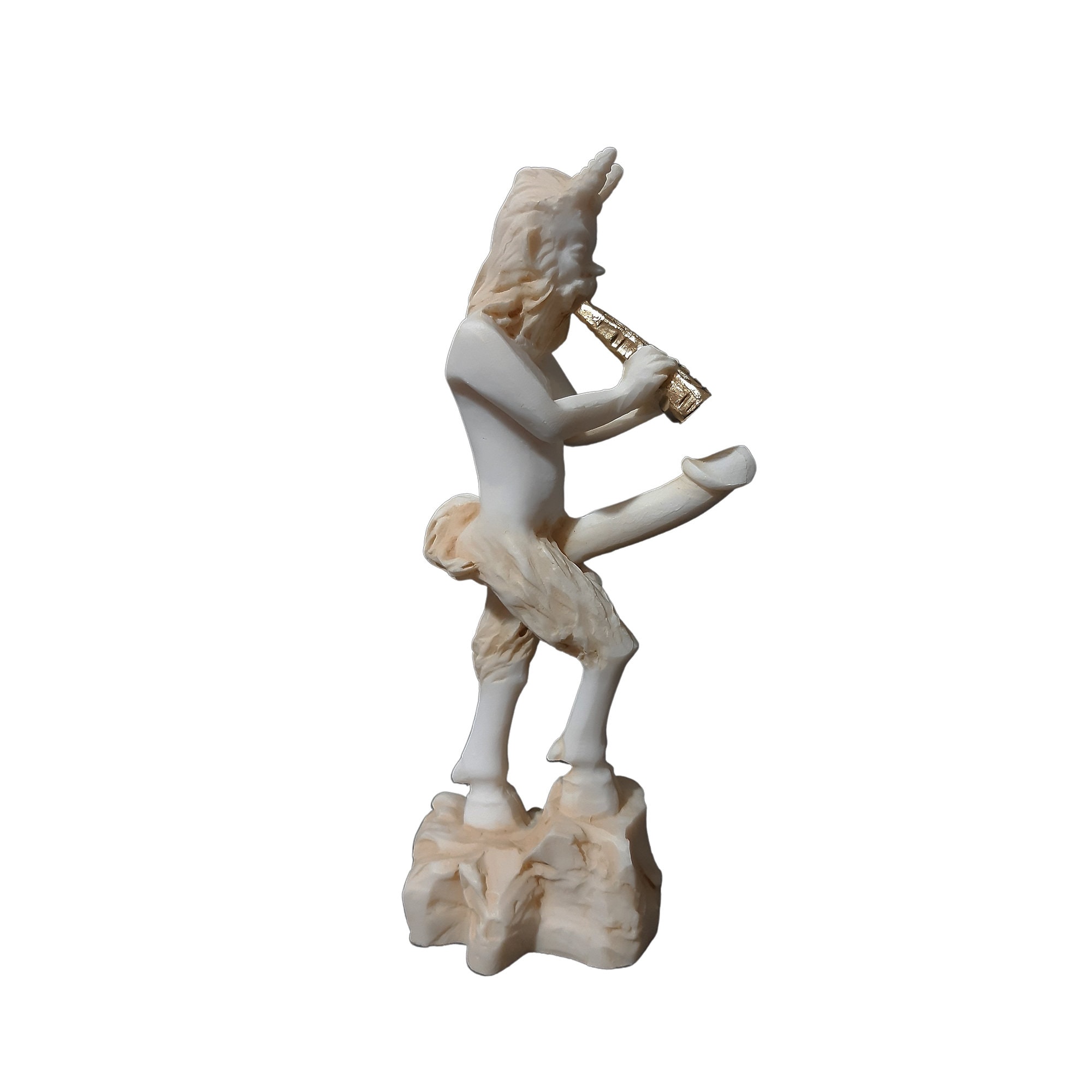 Pan God Statue Greek Handmade Alabaster Sculpture 18cm - Etsy