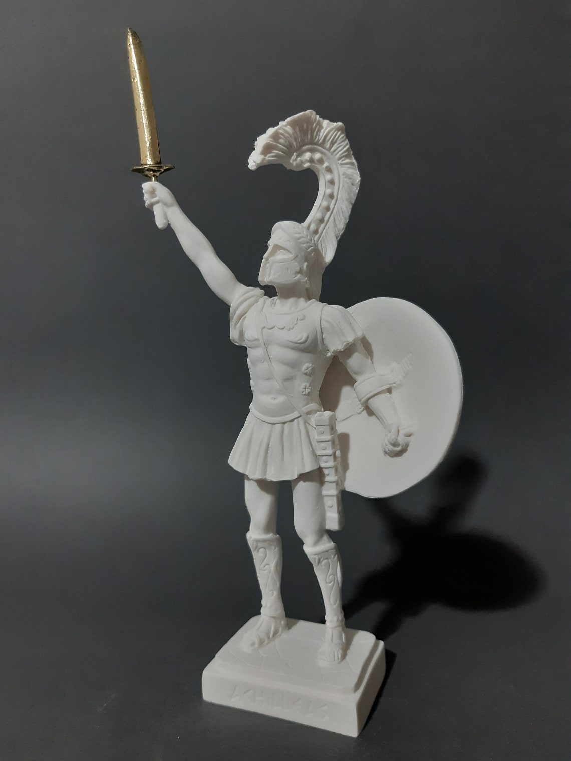 Achilles Statue Greek Roman Hero Warrior Marble Handmade | Etsy