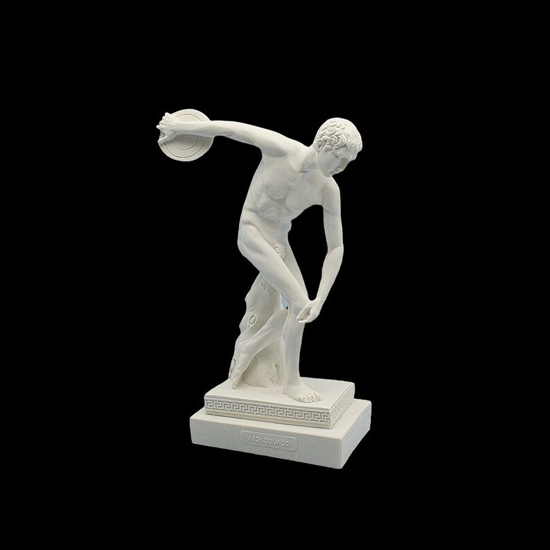 DISCOBOLUS OF MYRON Sculpture Ancient Greek Handmade Marble Replica ...