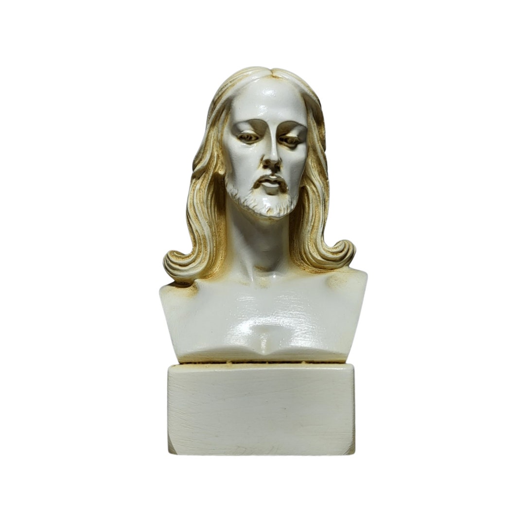 Jesus Christ Bust Statue Made of Marble Handmade Greek Sculpture - Etsy