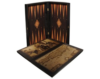 Backgammon Set Wood - Etsy