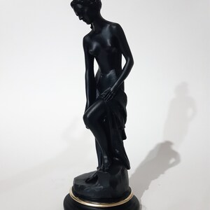 Persephone Greek Goddess Sculpture Handmade Alabaster Black Statue 25cm ...