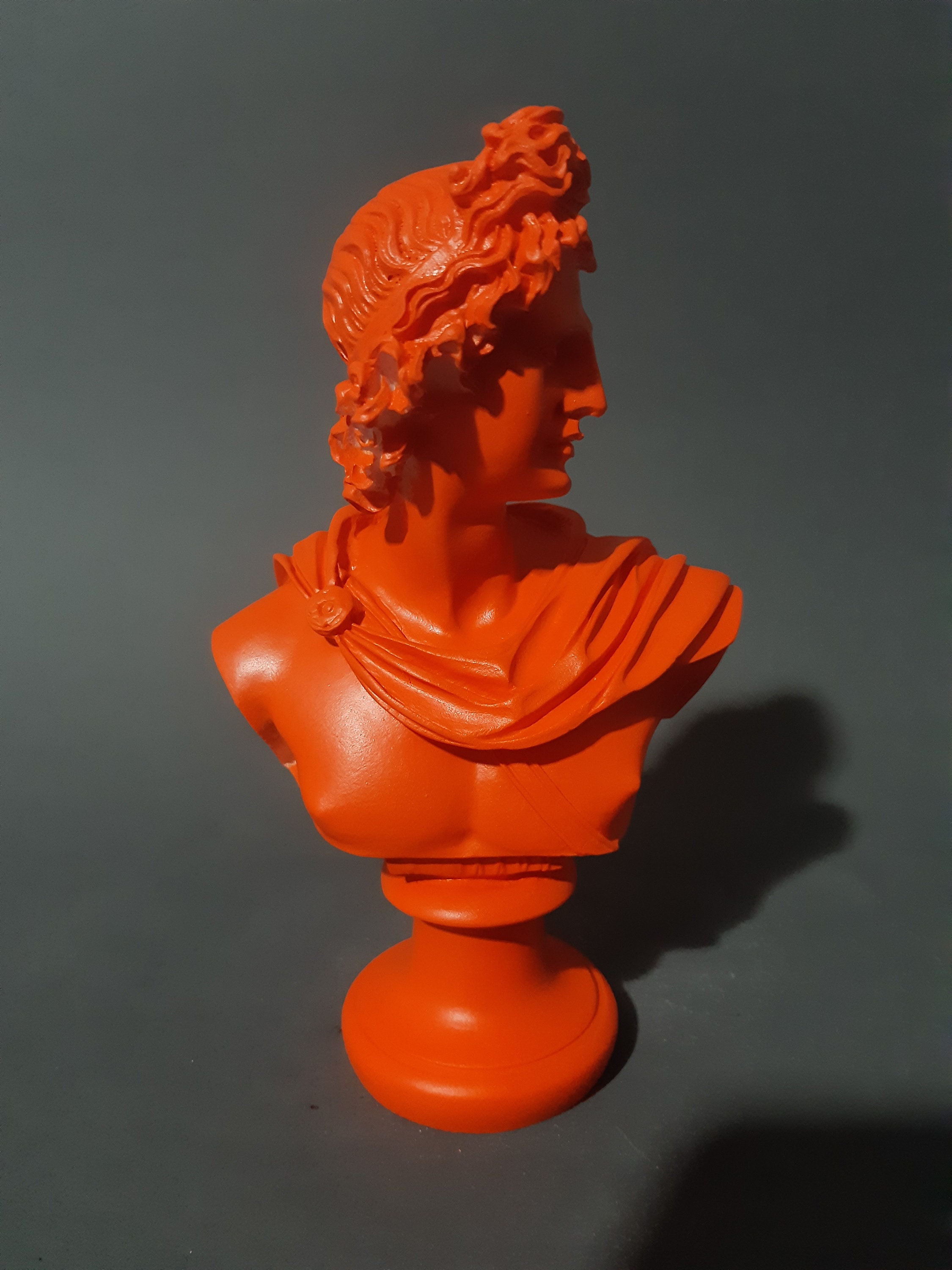 Apollo Statue Greek Head Bust Handmade Alabaster Sculpture | Etsy