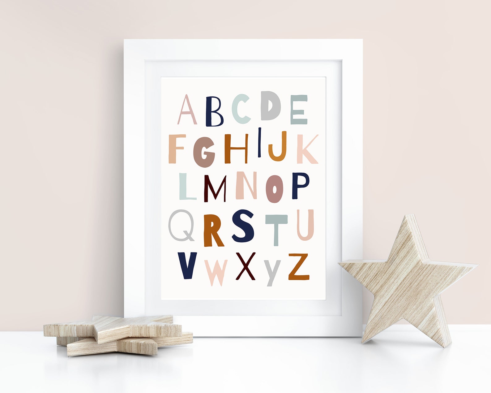 Nursery Print Educational ABC and 123 Poster Set of 2 | Etsy