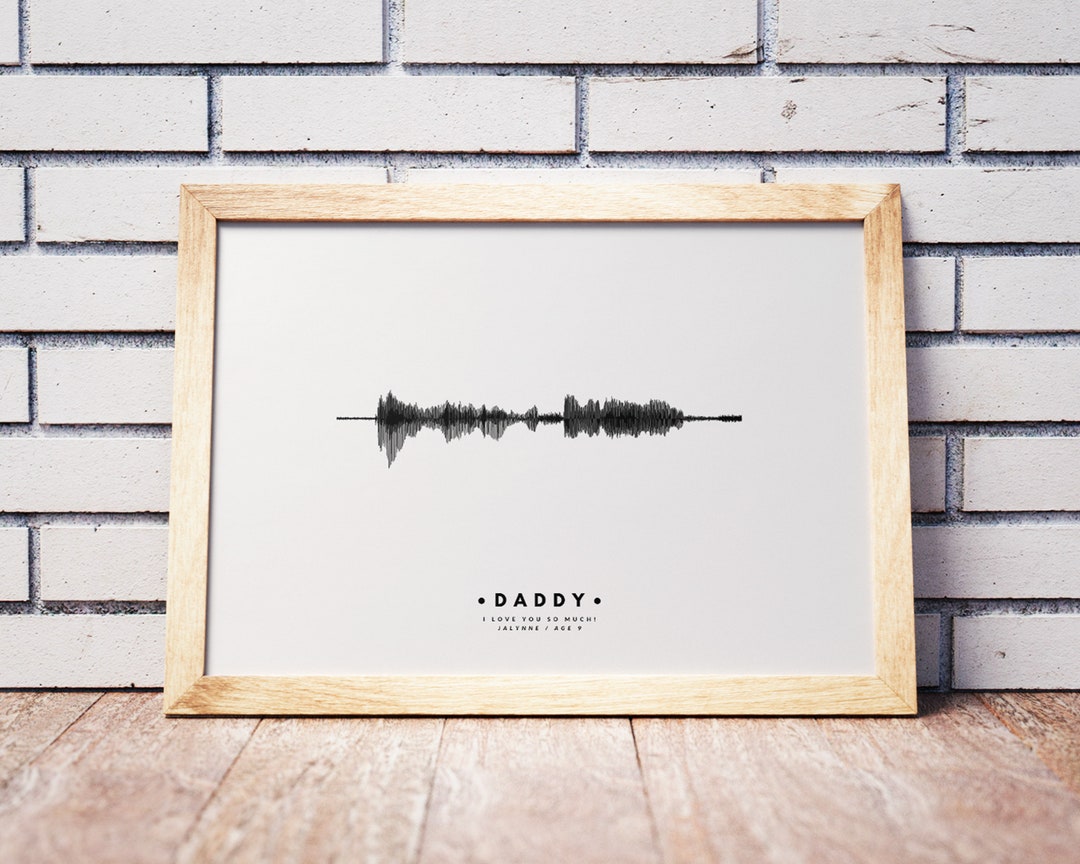 Custom Sound Wave Art Print Personalized Voice Wave Gift - Etsy