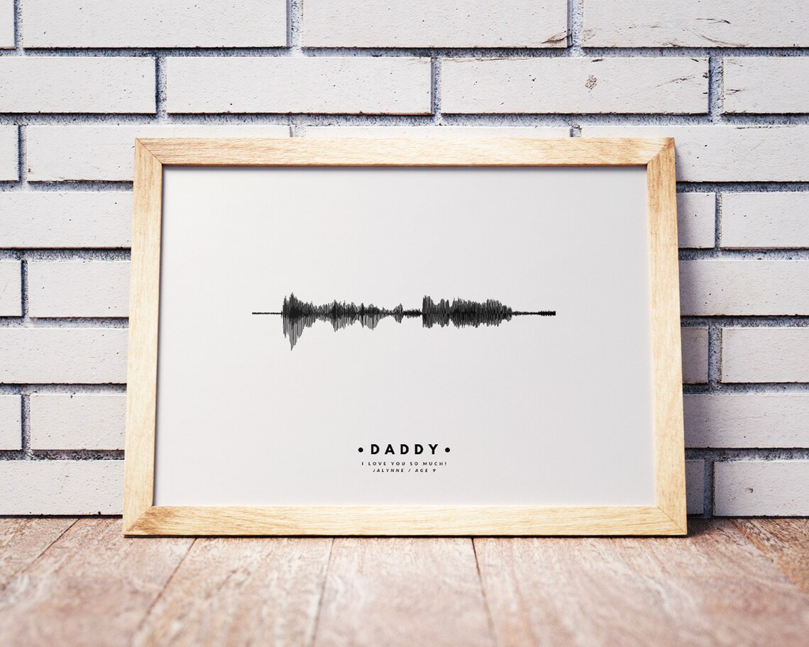 Custom Sound Wave Art Print Personalized Voice Wave Gift | Etsy