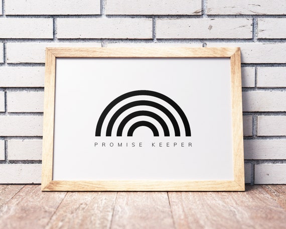 Promise Keeper Rainbow Printable Wall Art for Home Office and | Etsy