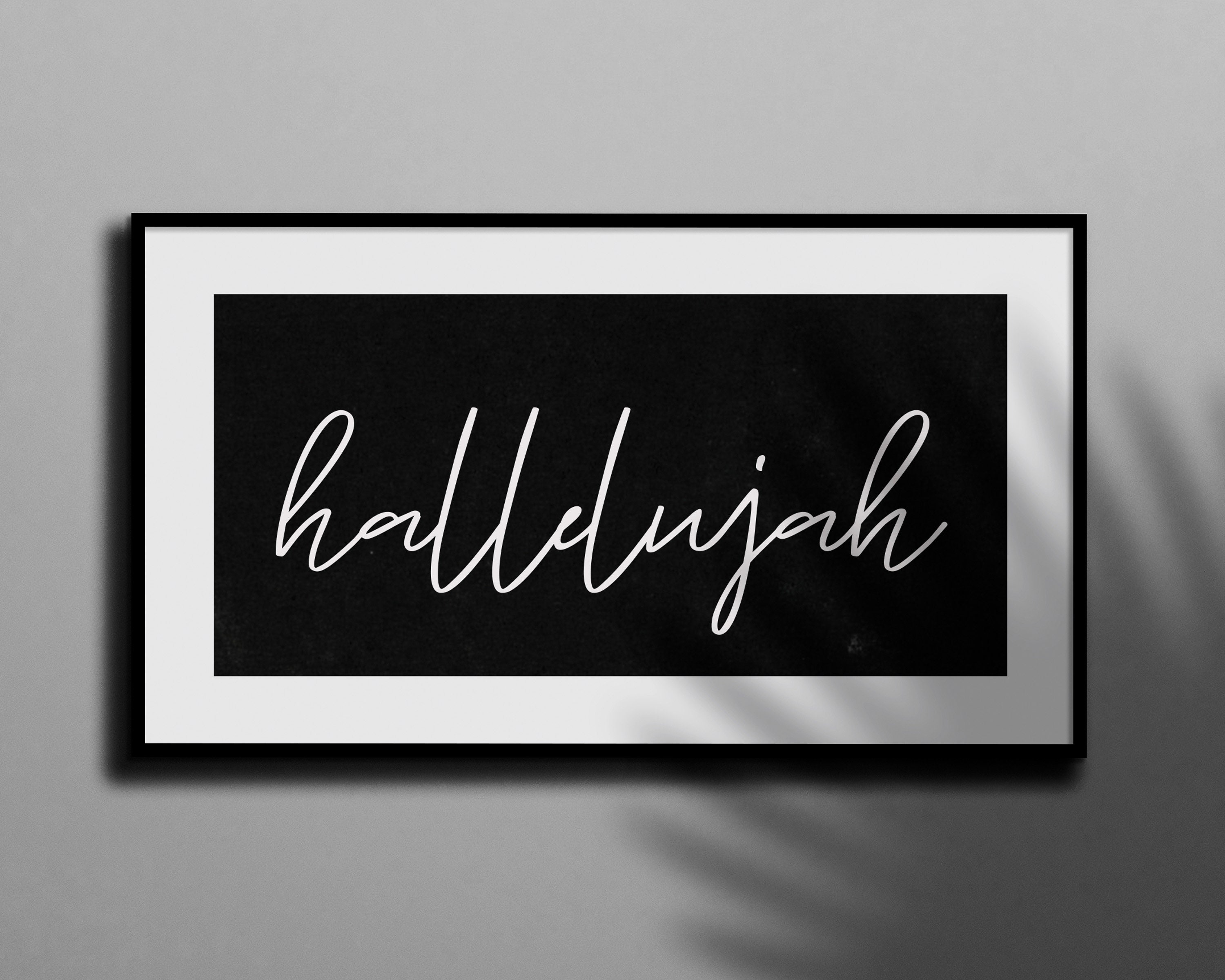 Hallelujah Wall Art Hallelujah Scripture Printable Wall Art - Etsy