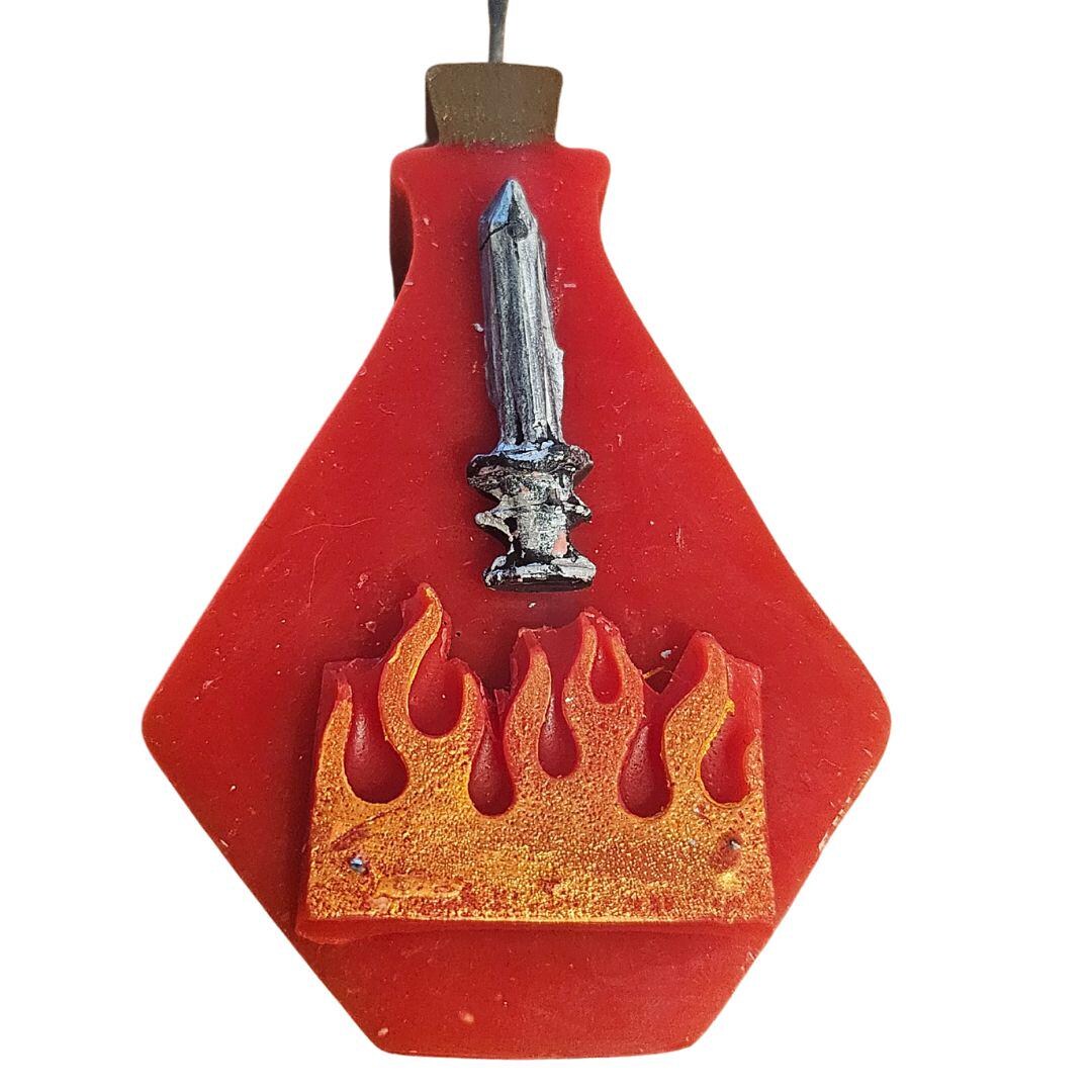 Potion Fiery Wall of Protection Candle, 100% Beeswax Candle, Protection ...