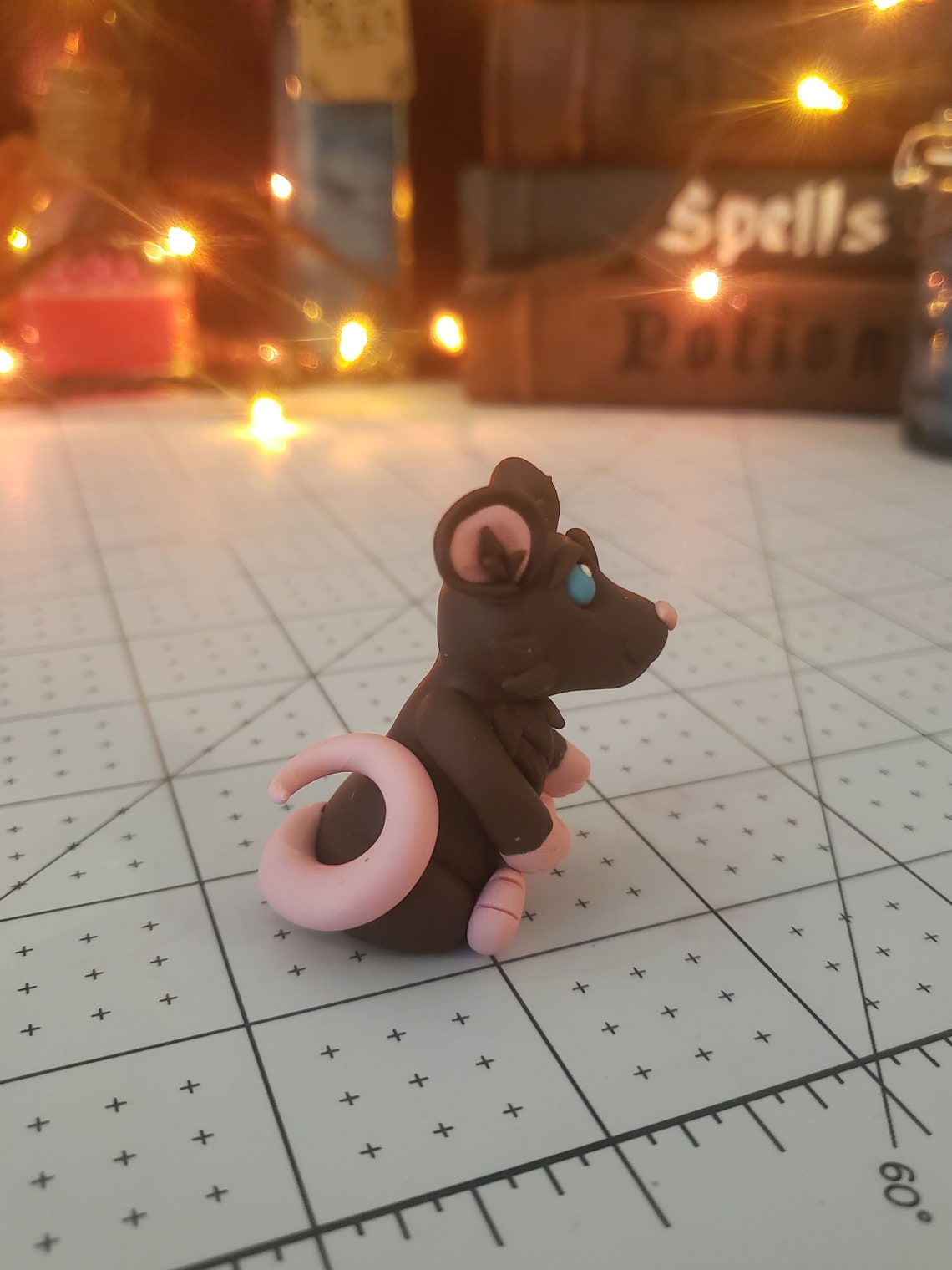 Little Rat Familiar- Polymer Clay Figure - Etsy