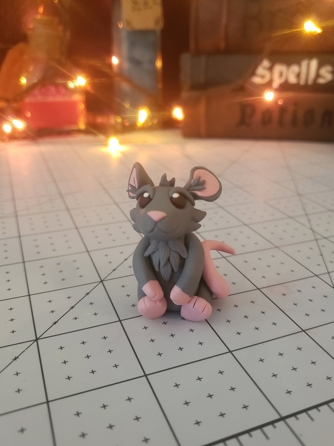 Little Rat Familiar- Polymer Clay Figure - Etsy