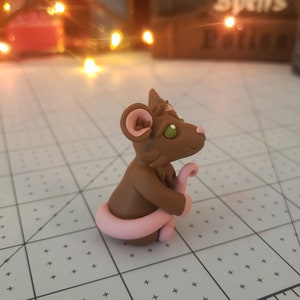 Little Rat Familiar- Polymer Clay Figure - Etsy