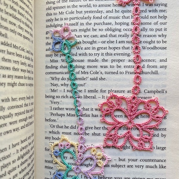 Lace Bookmark Tatted - Etsy