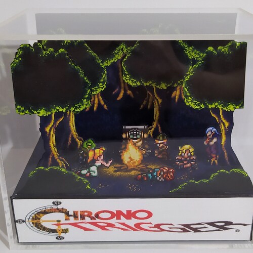 Chrono Trigger Fiona's Forest Campfire 8x10 3D Shadow - Etsy