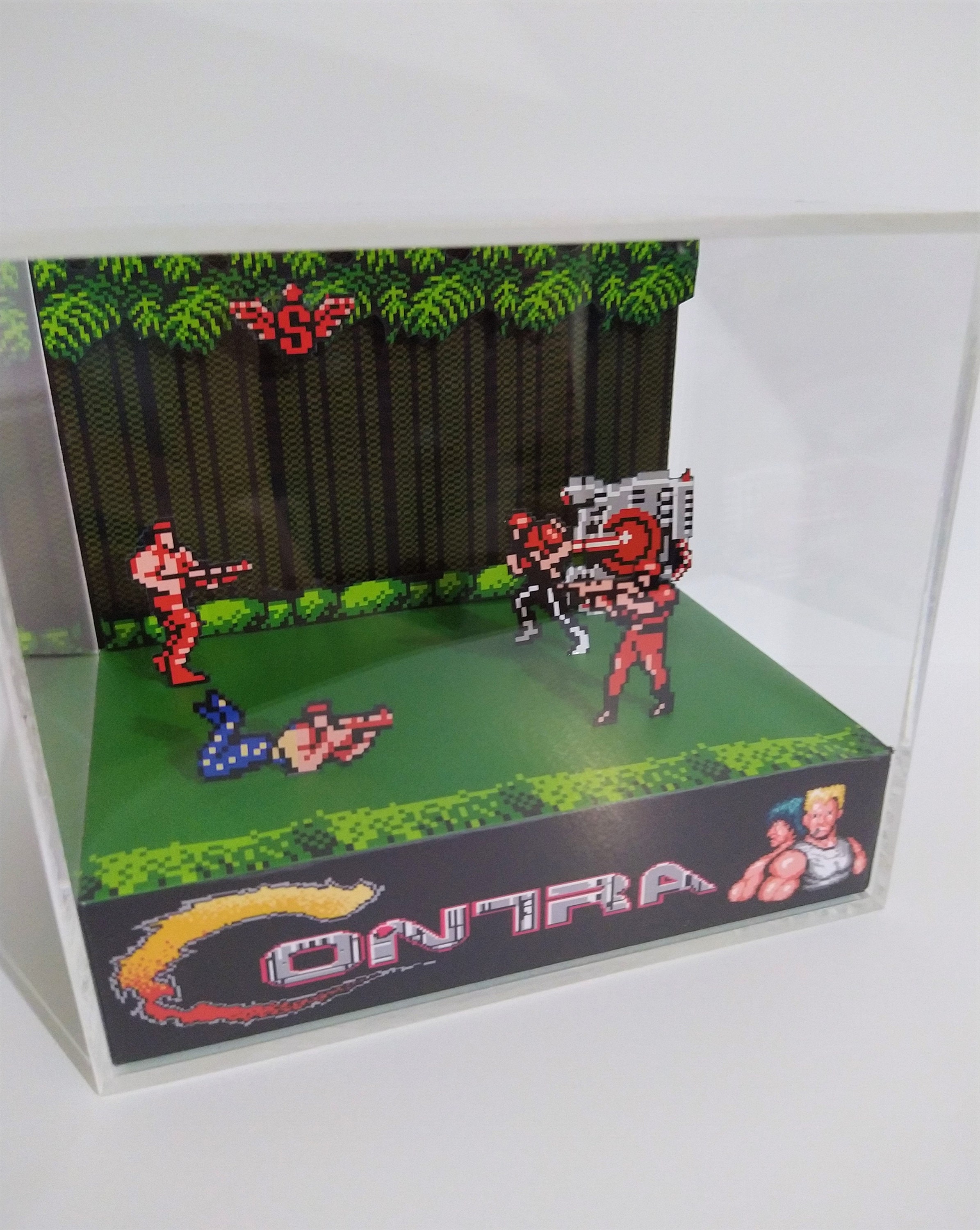Contra Cube Diorama - Cube Shadow Box - Contra - Nintendo - Nintendo ...