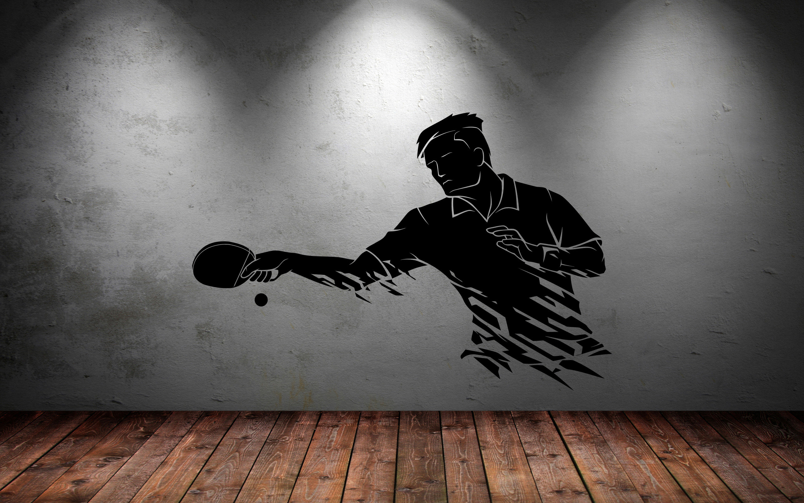 Table Tennis Game Men Sport Wall Sticker Vinyl Decal Mural Art | Etsy