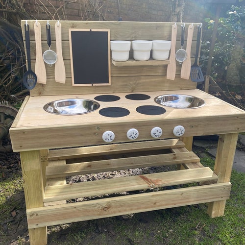 Mud Kitchen With Double Sink - Etsy