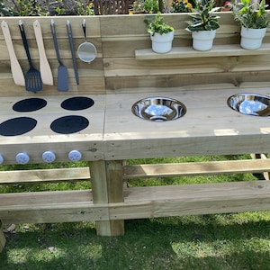 Large L Shape Mud Kitchen, Corner Mud Kitchen - Etsy