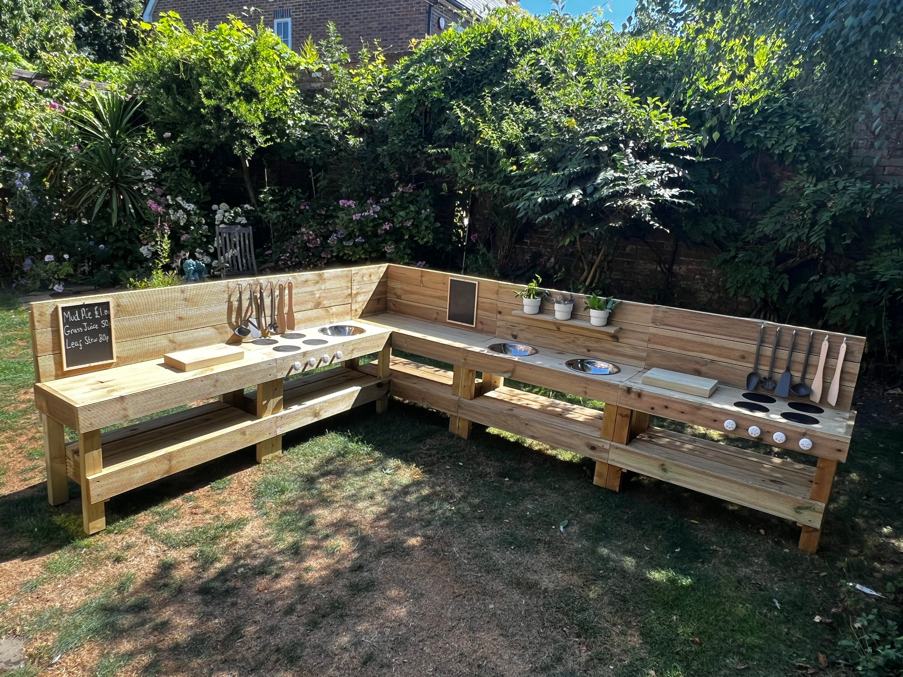 Extra Large L Shape Mud Kitchen - Etsy UK