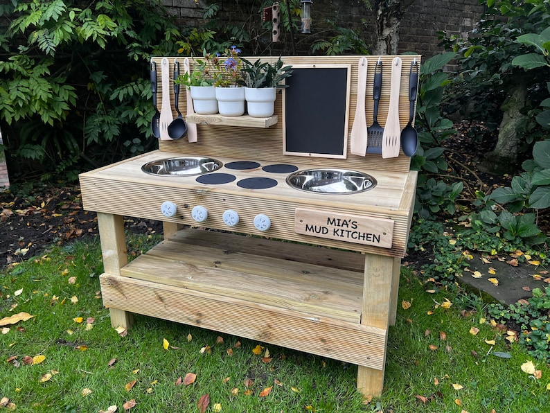 Personalised Mud Kitchen - Etsy UK