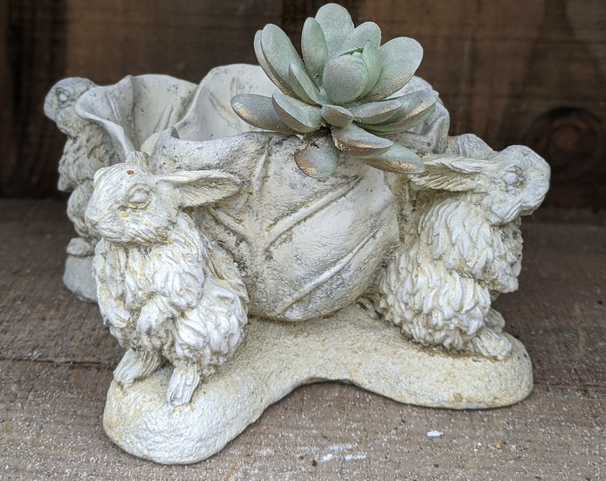 Vintage Beatrix Potter Peter Rabbit Ceramic Flower Garden Pot Teleflora ...