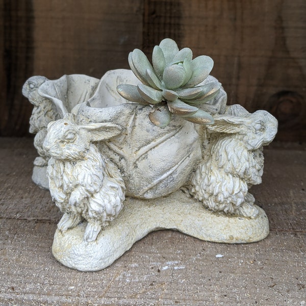 Rabbit Planter - Etsy