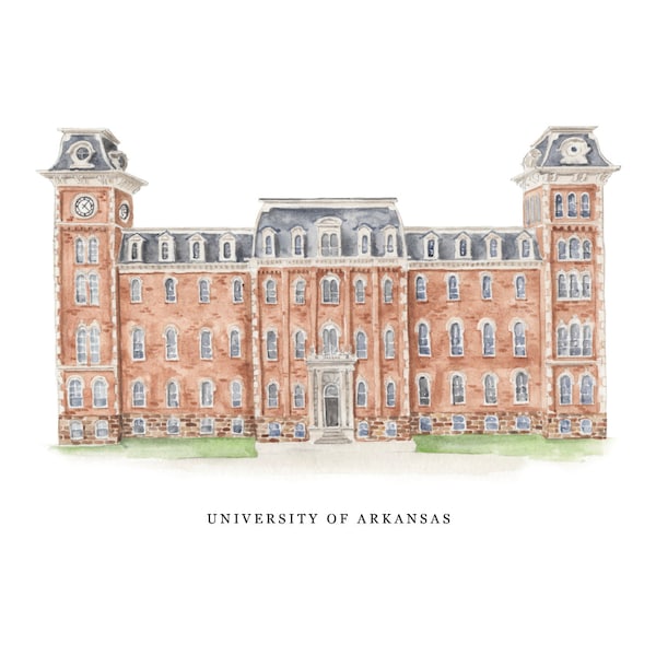 University of Arkansas Drawings - Etsy