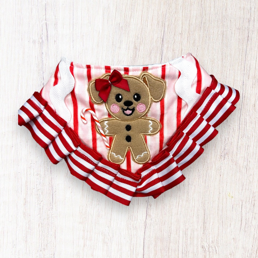 Christmas Dog Bandana Gingerbread Dog Bandana Personalized - Etsy