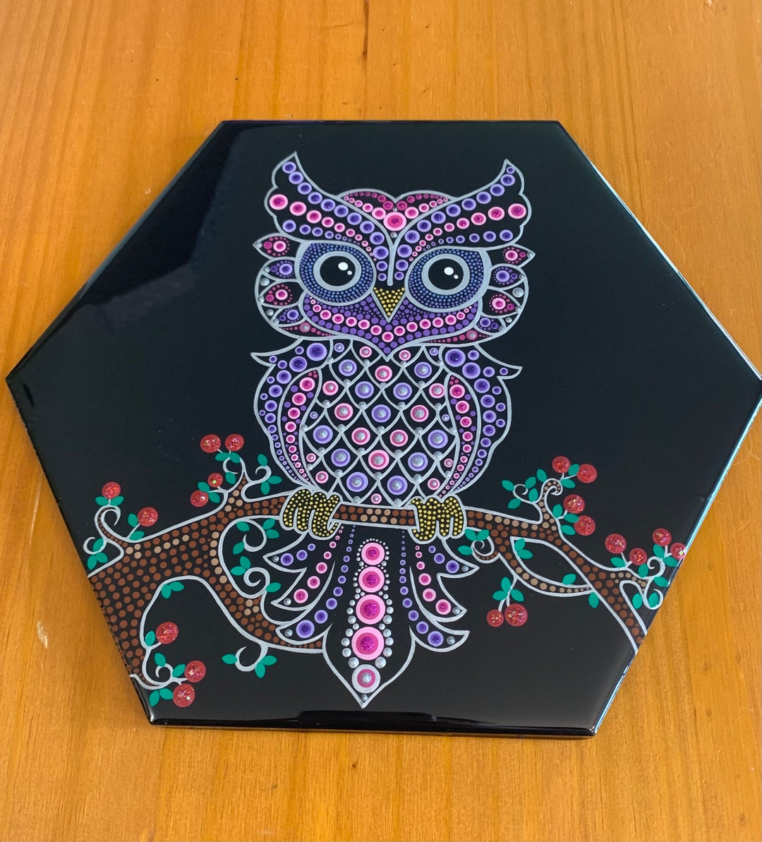 Archimedes Painted Satori Tile 8x10 - Etsy