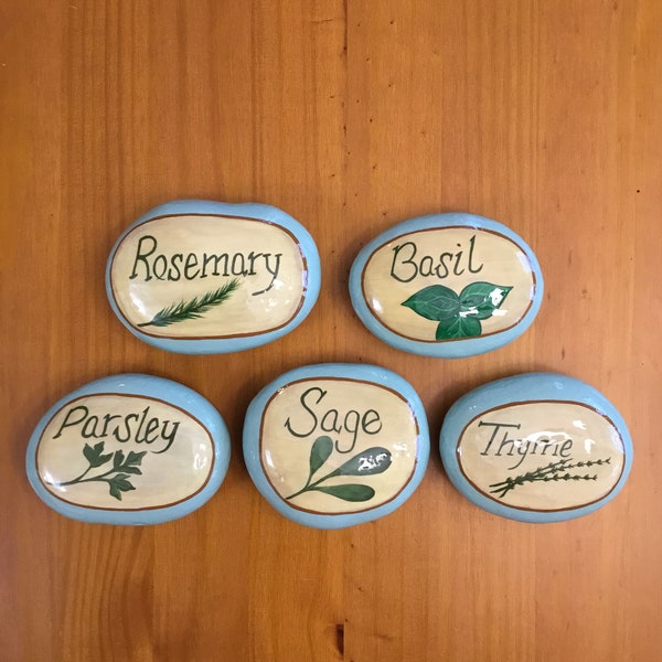 Garden Label Rocks - Etsy
