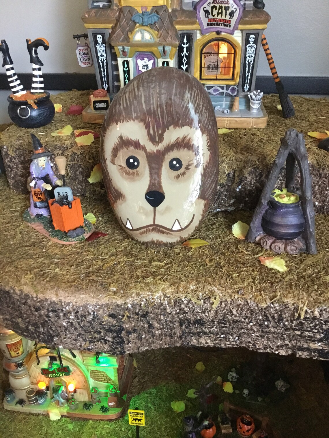 Werewolf - Painted Rock - Etsy