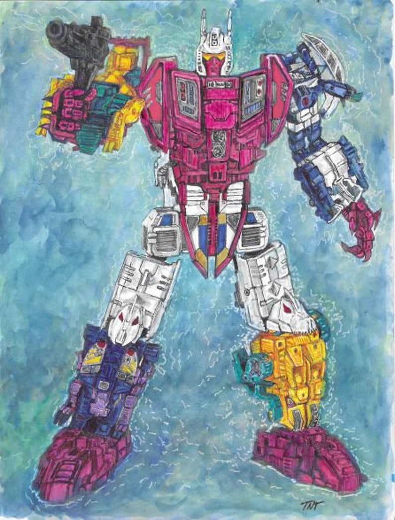 Transformers Abominus Combiner Wars Original Illustration Artwork Mixed ...