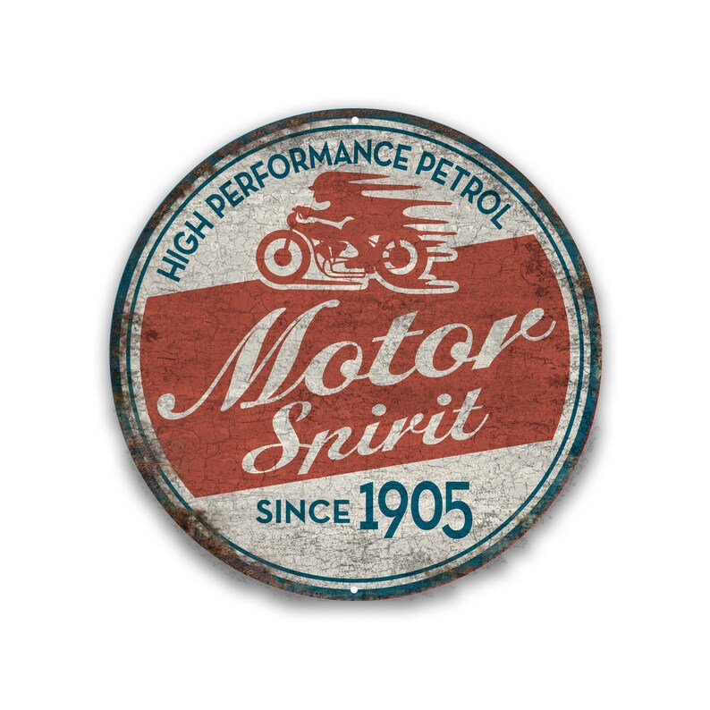 Vintage Automotive Sign 12 Metal Circle Choose From - Etsy