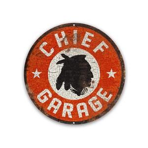 Vintage Automotive Sign | 12" Metal Circle - Choose From 8 Different ...