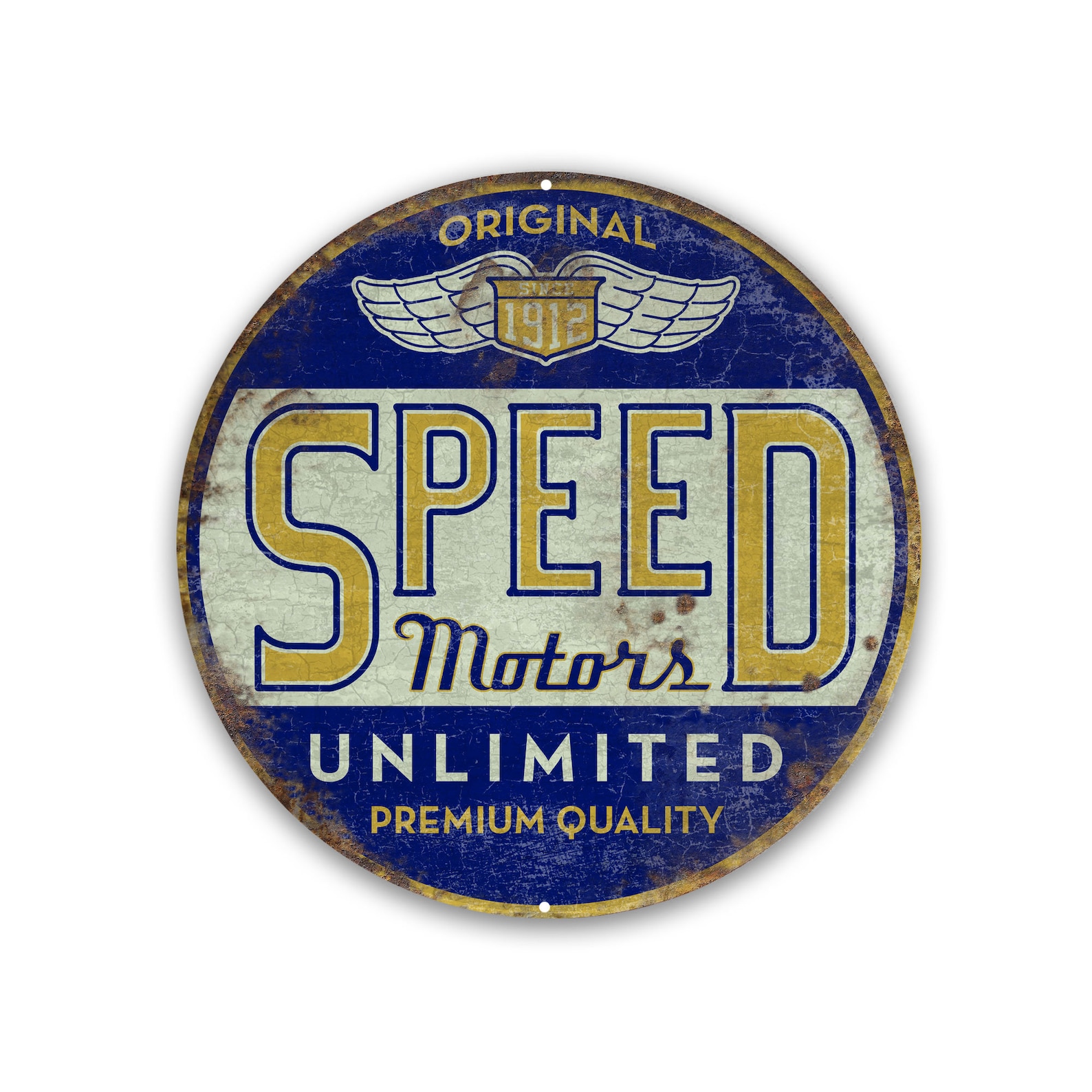 Vintage Automotive Sign 12 Metal Circle Choose From - Etsy