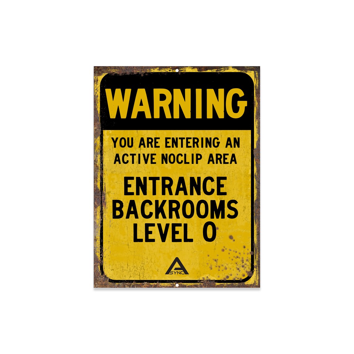 Backrooms Entrance Warning Sign 12 X 9 Inch Metal Wall Art - Etsy
