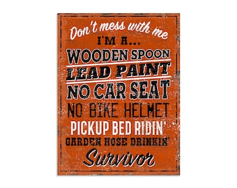 Custom Vintage Metal Sign 12 X 24 Inches Any Color Any Text - Etsy