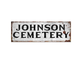 Halloween Cemetery Sign - Etsy