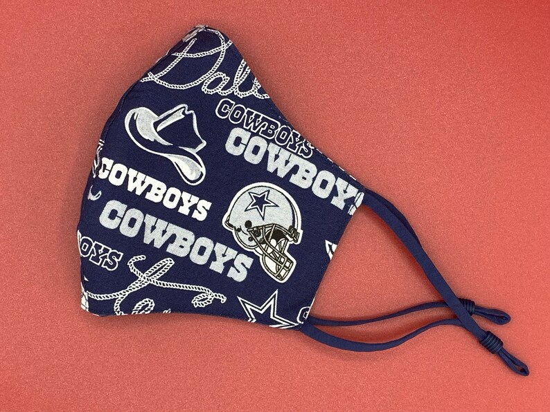 Cowboys Face Mask Dallas Cowboys Face Mask Adjustable Mask - Etsy