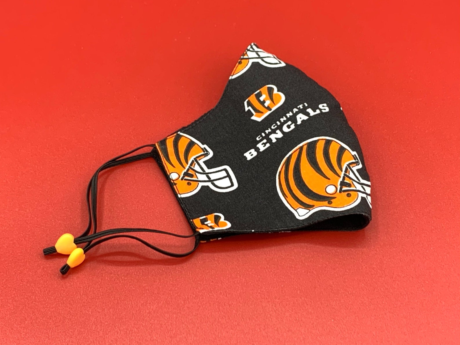 Cincinnati Bengals Face Mask Bengals Facemask Adjustable - Etsy Ireland