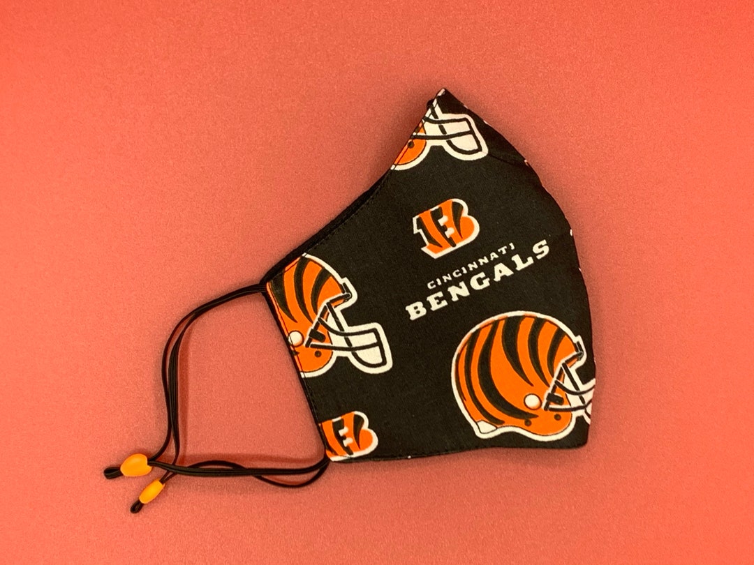 Cincinnati Bengals Face Mask, Bengals Facemask, Adjustable Facemask ...