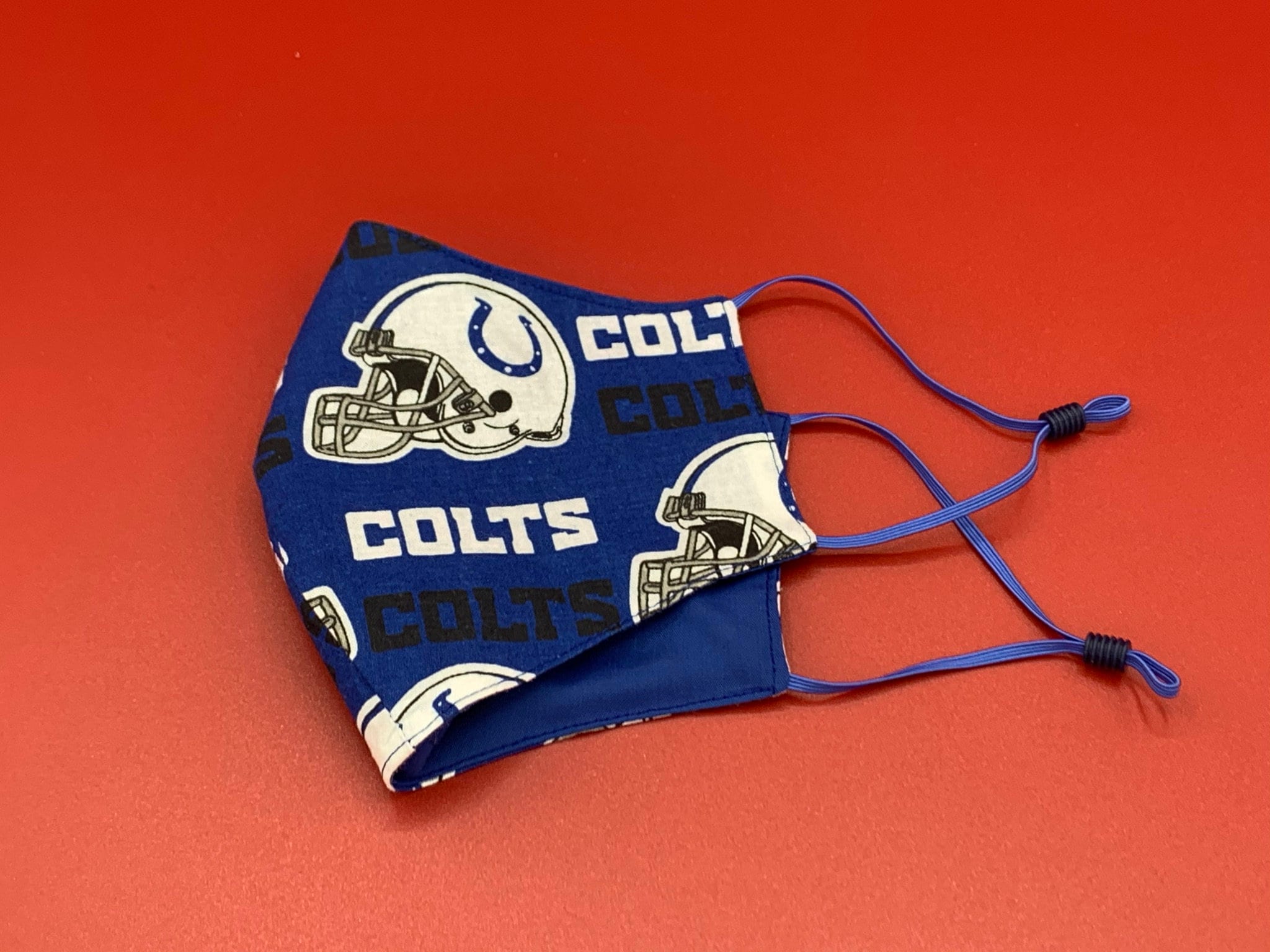 Indianapolis Colts Face Mask Colts Facemask Adjustable | Etsy