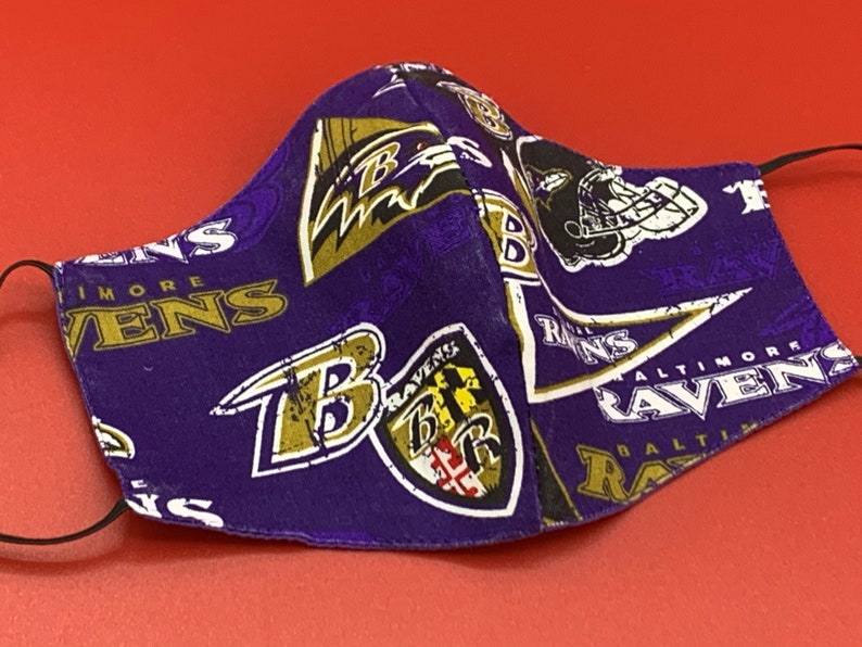Baltimore Ravens Face Mask Ravens Mask Ravens Facemask - Etsy