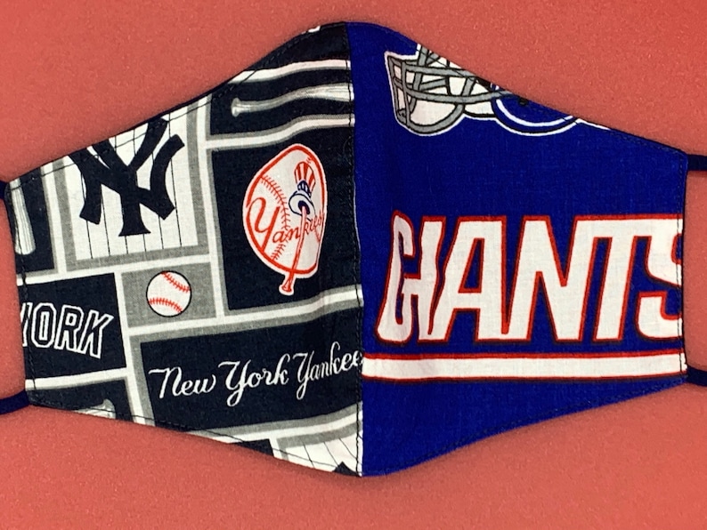 Yankees and Giants Face Mask New York Yankees Face Mask | Etsy
