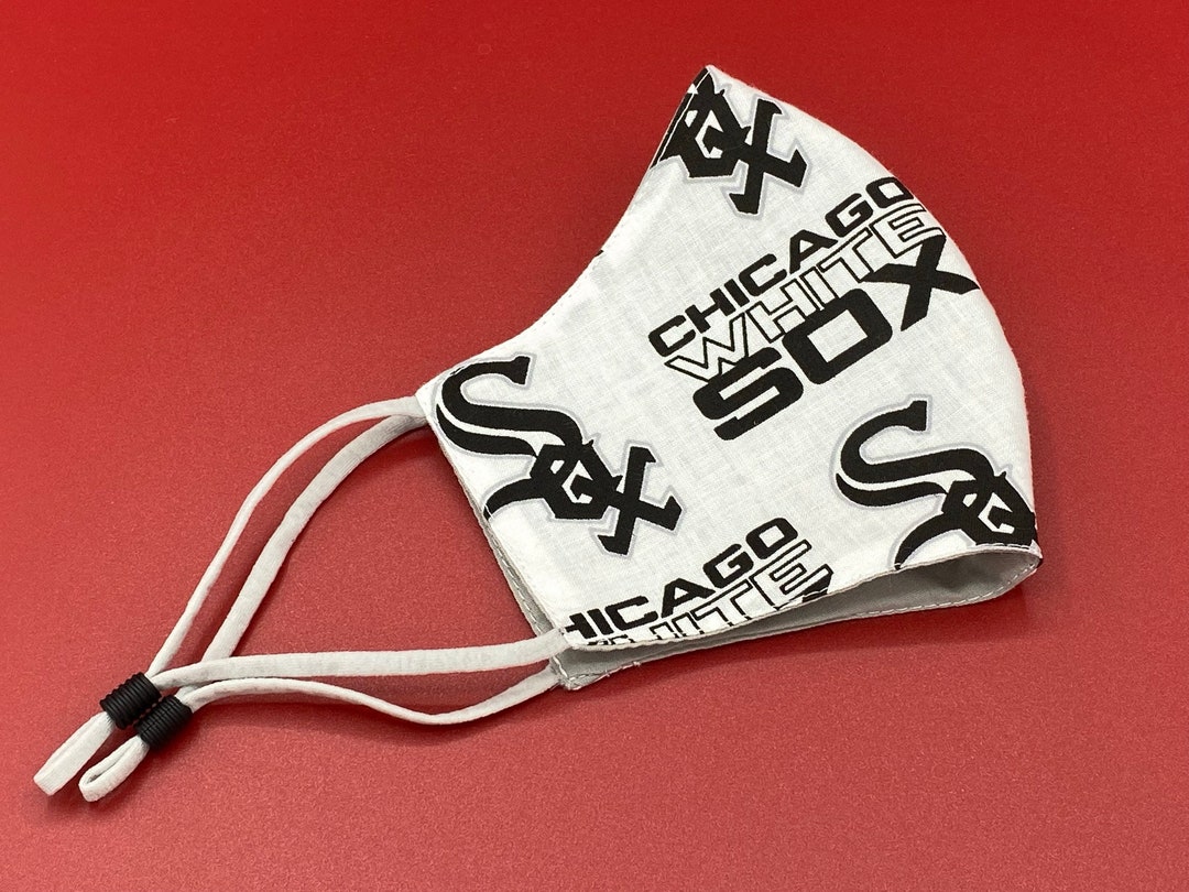 Chicago White Sox Face Mask, White Sox Mask, Adjustable Facemask, White ...